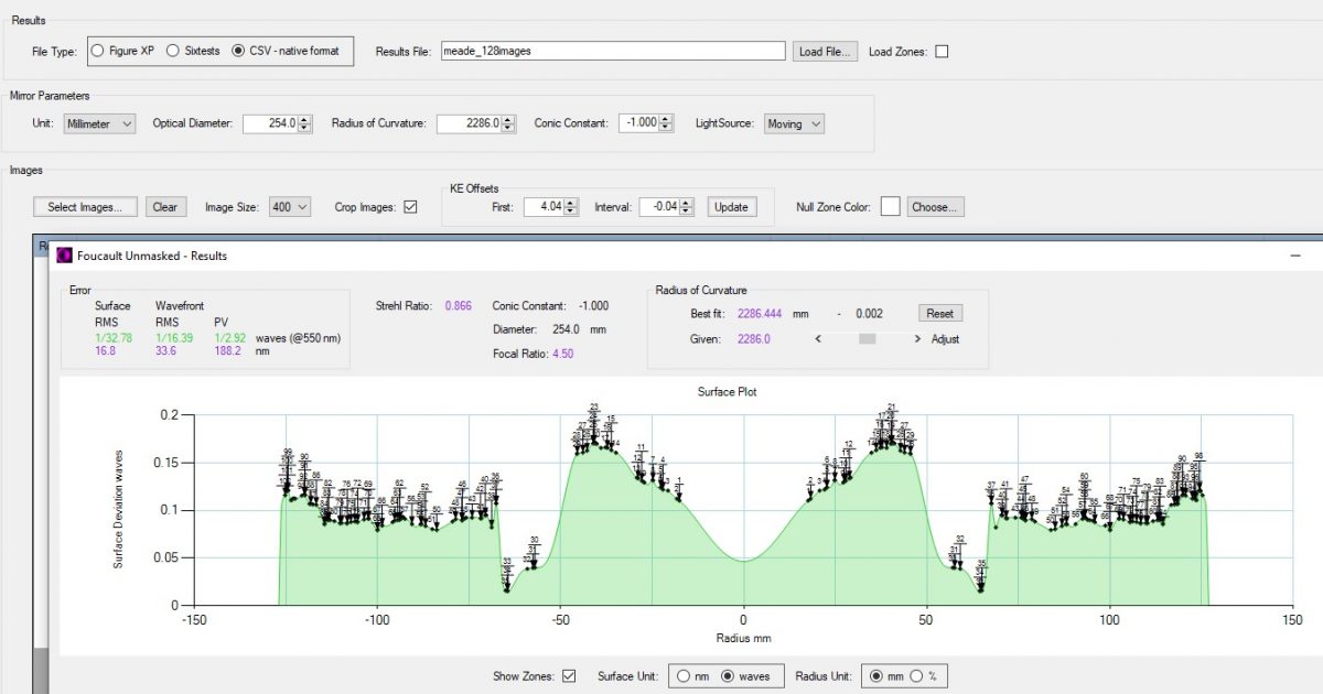 Foucault & Ronchi tester – Erellaz
